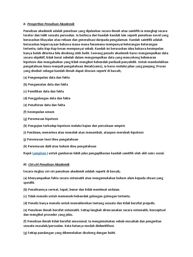 Penulisan Akademik | PDF