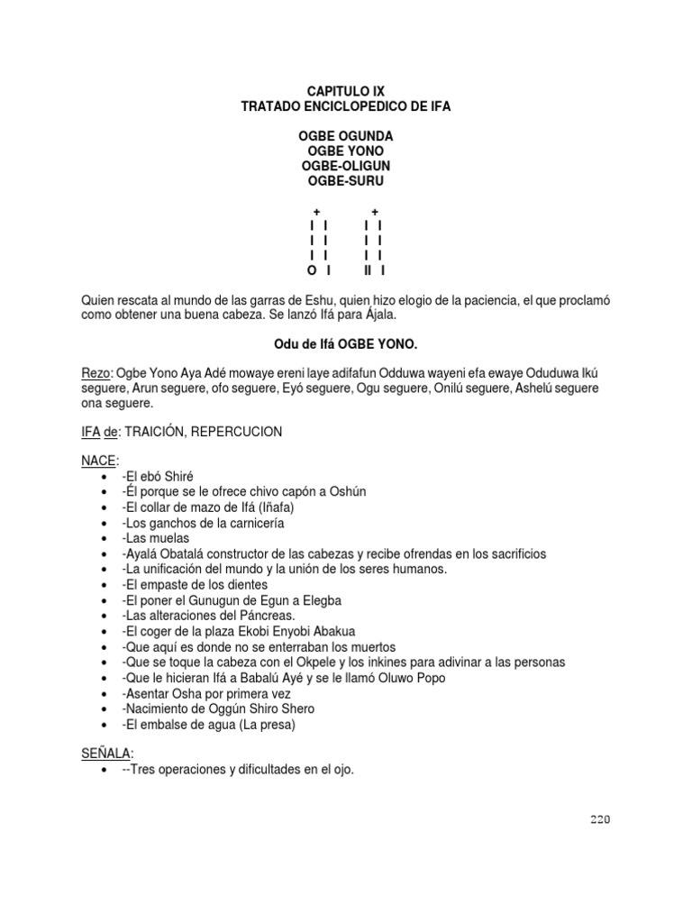 Ogbe Yonu. | PDF | Religión y creencia | Salud y bienestar