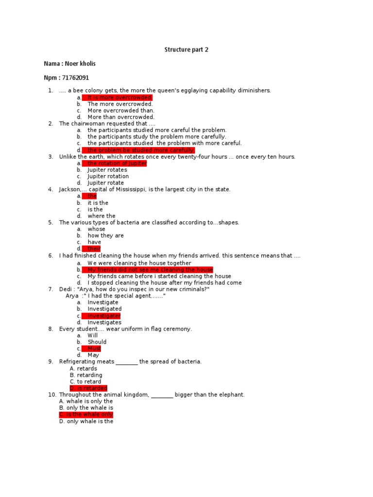 Structure Part 2 | PDF