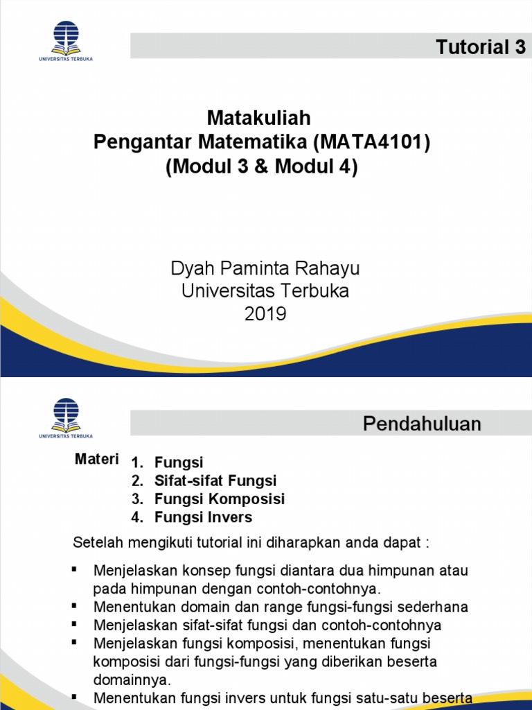 Inisiasi 3 Fungsi | PDF
