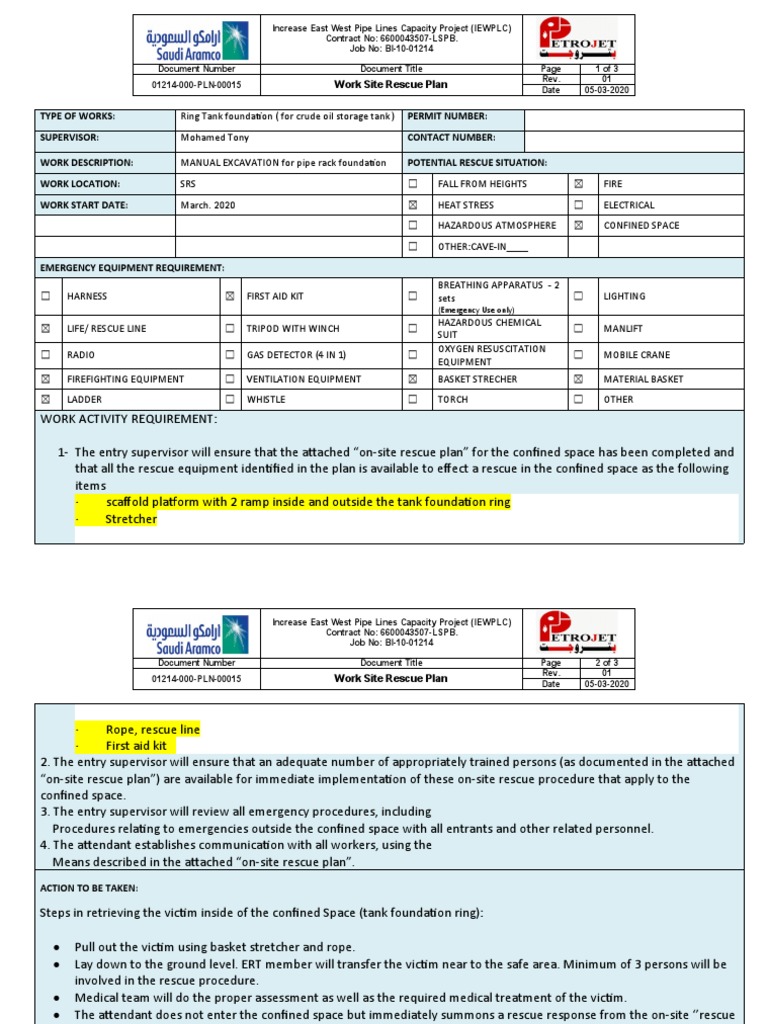Rescue Plan SRS 1 | PDF | Prevention | Safety