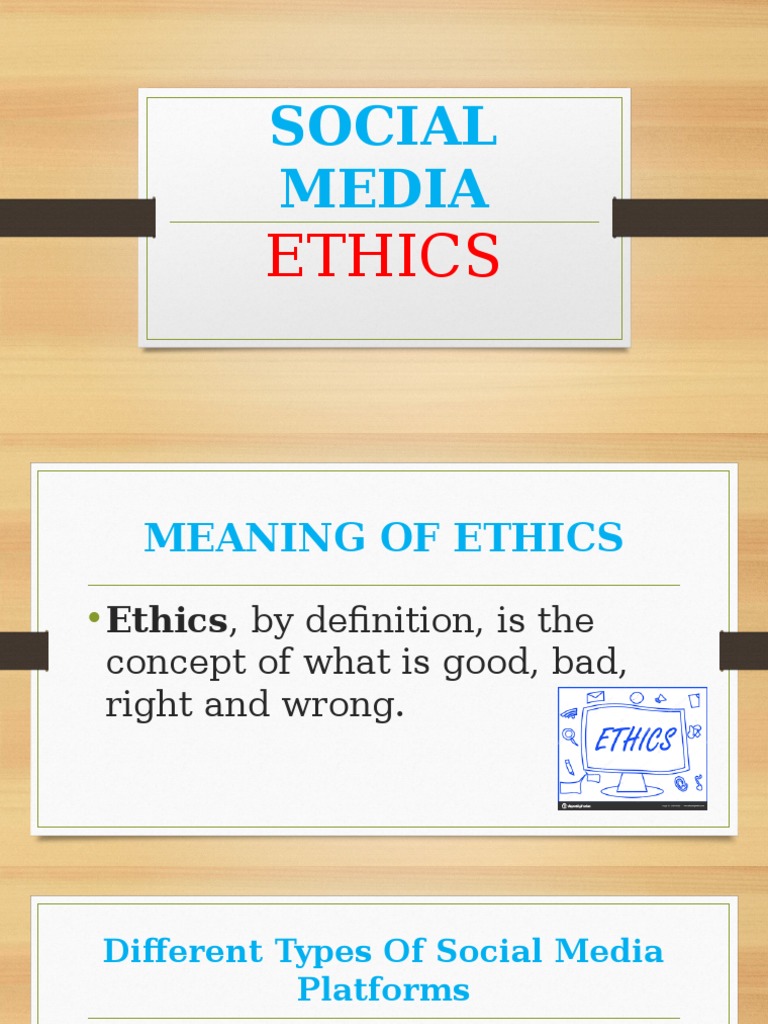 Understanding Social Media Ethics | PDF | Social Media | Popular ...