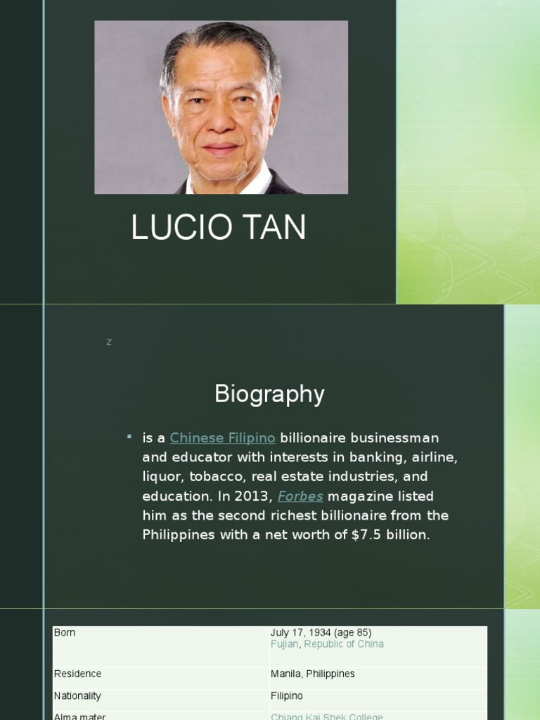 Lucio Tan | PDF | Economies | Business