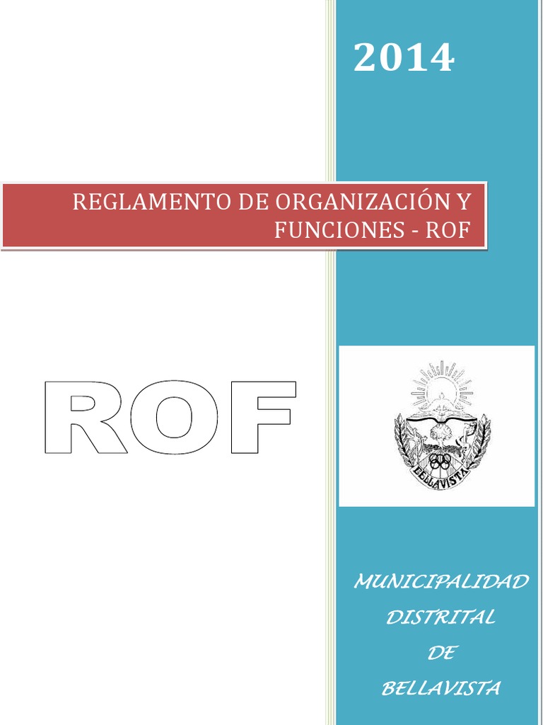 Rof-2014 Muni Bellavista | PDF | Alcalde | Gobierno local