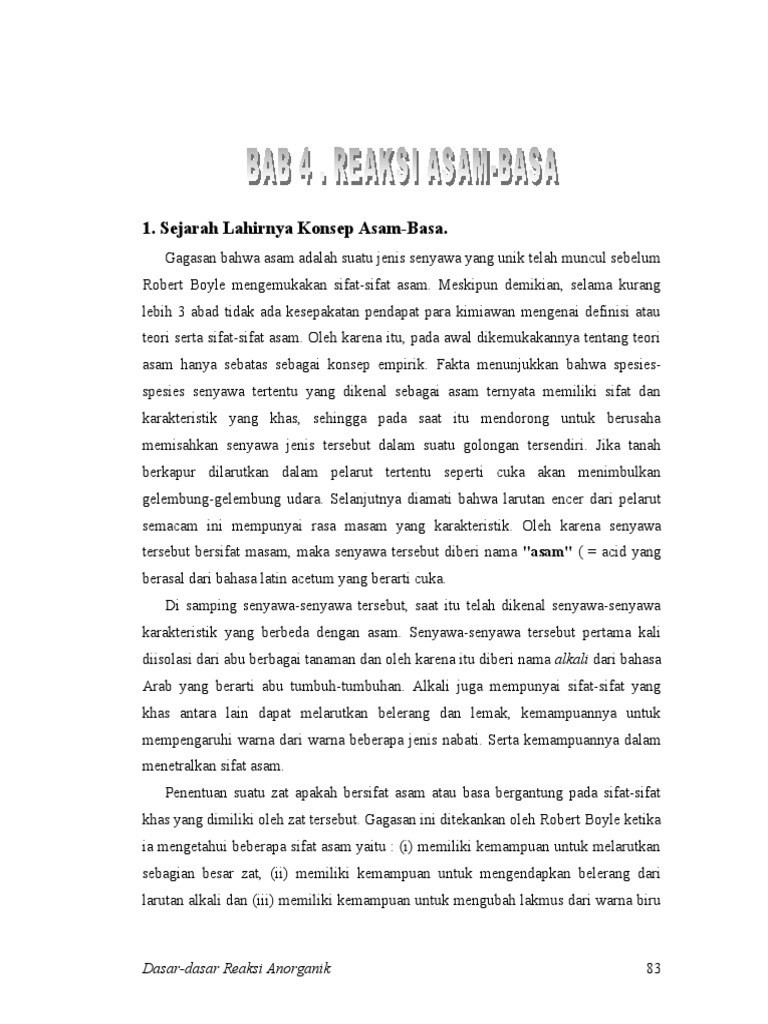 Dasar2 RX AnorgBAB IV | PDF