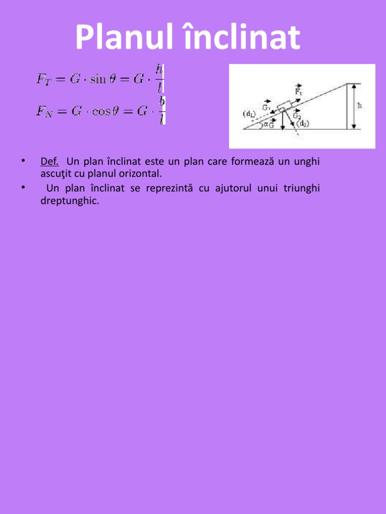 Planul Inclinat | PDF
