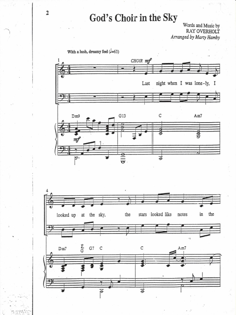 Gods Choir in The Sky | PDF