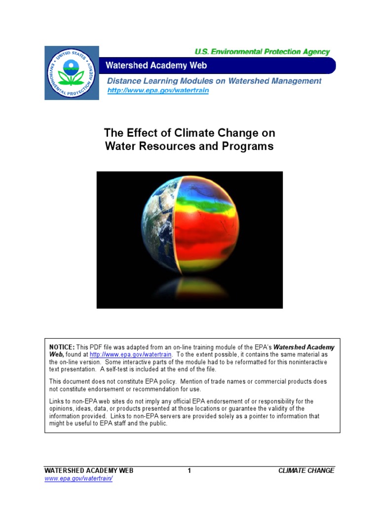 Climate Change Module | PDF | Greenhouse Gas | Sea Level Rise