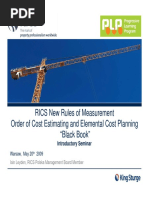 NRM 1 Order of Cost Estimating and Cost Planning 2nd Edition PGguidance ...