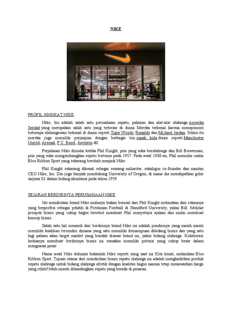 Perusahaan Nike | PDF