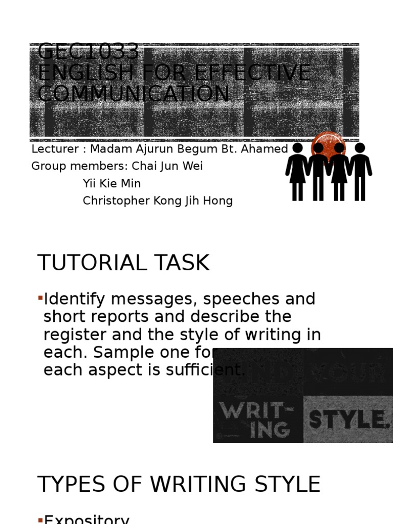 Style and Register of Writing | PDF | Writers | Essays