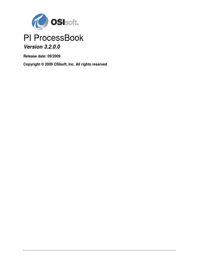Pi Processbook: Release Date: 09/2009 | PDF | System Software | Software
