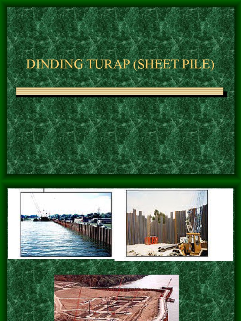 Jenis dan Metode Turap Baja | PDF
