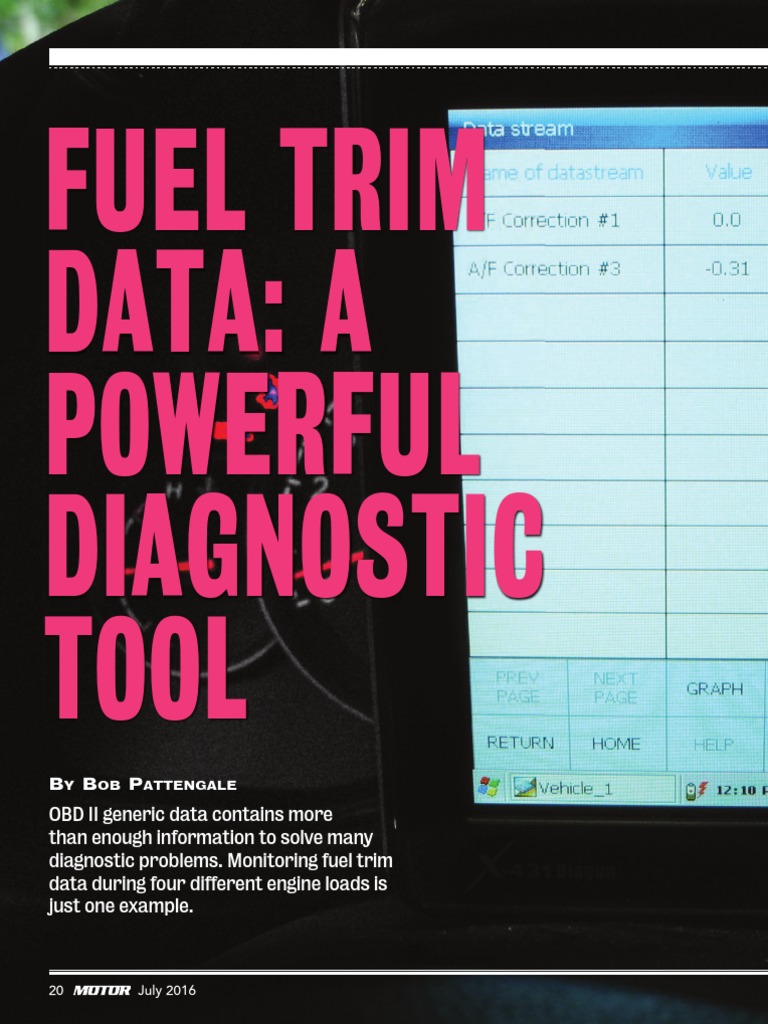 Fuel Trim Data: A Powerful Diagnostic Tool | PDF | Fuel Injection ...