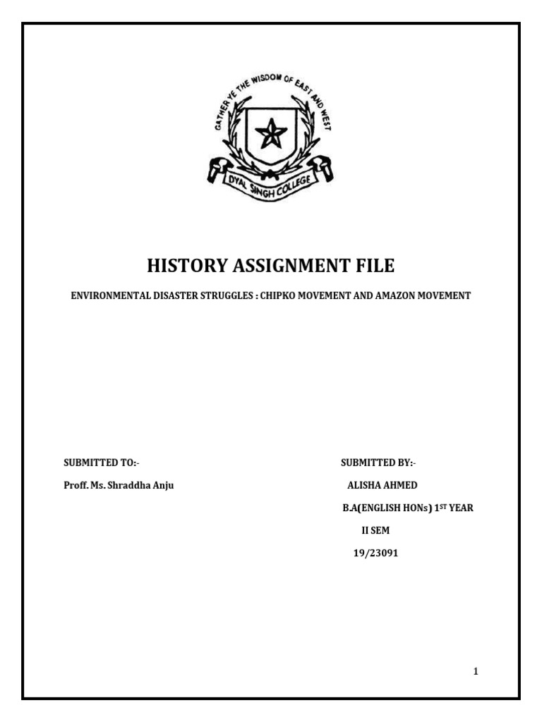 Chipko Movement: History and Impact | PDF | Nature | Natural Environment