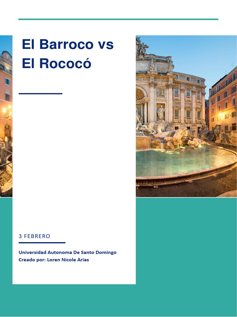 Barroco y Rococó: Comparativa Artística | PDF | Barroco | Pinturas