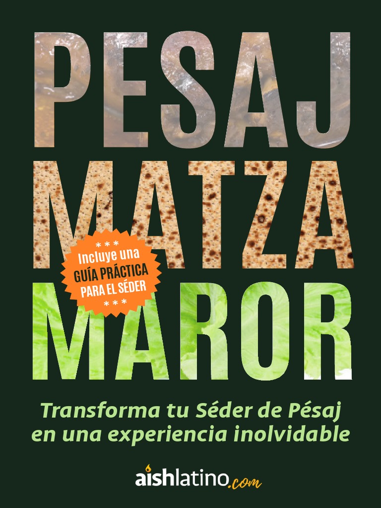 Pesaj-Matza-Maror Guia-Seder-1 PDF | PDF | Seder de Pascua | Pascua