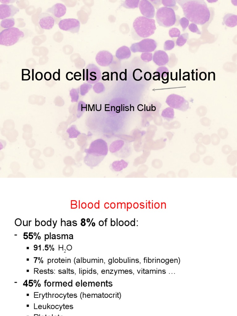 Blood Cells and Coagulation | PDF | Coagulation | Thrombus