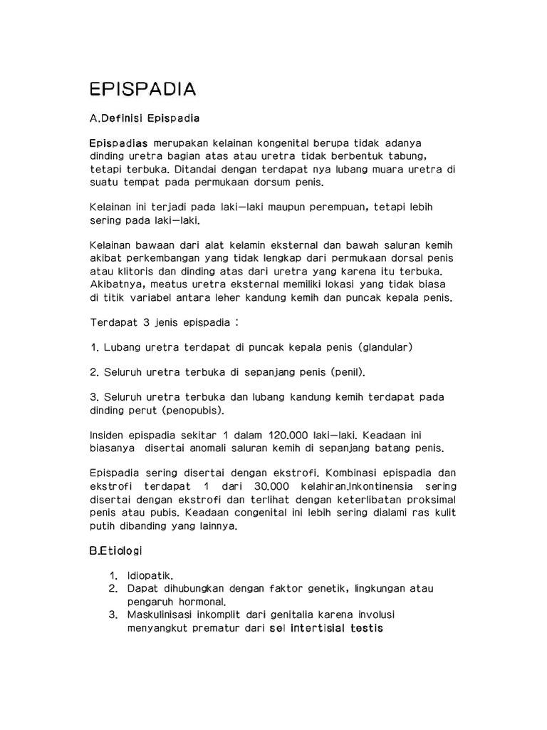 Epispadia PDF | PDF