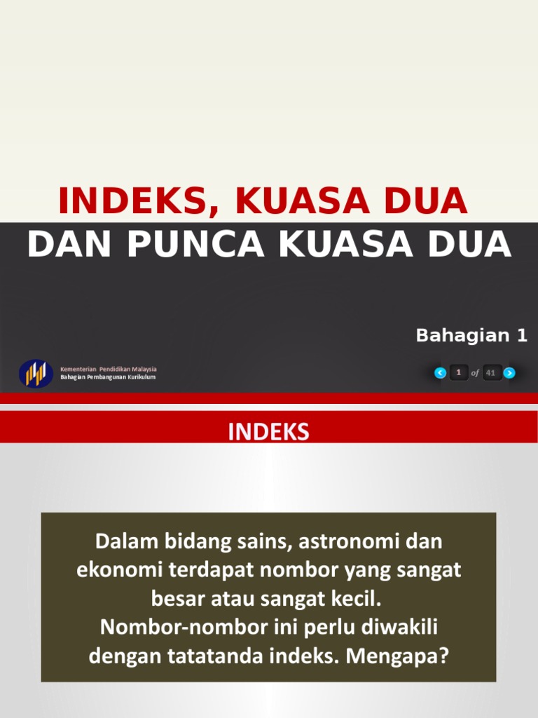 Hukum Indeks | PDF