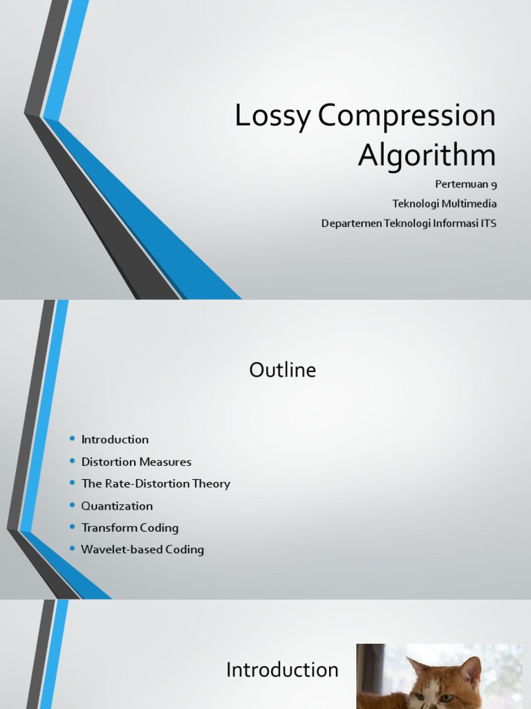 Pertemuan 9-Lossy Compression Algorithms | PDF