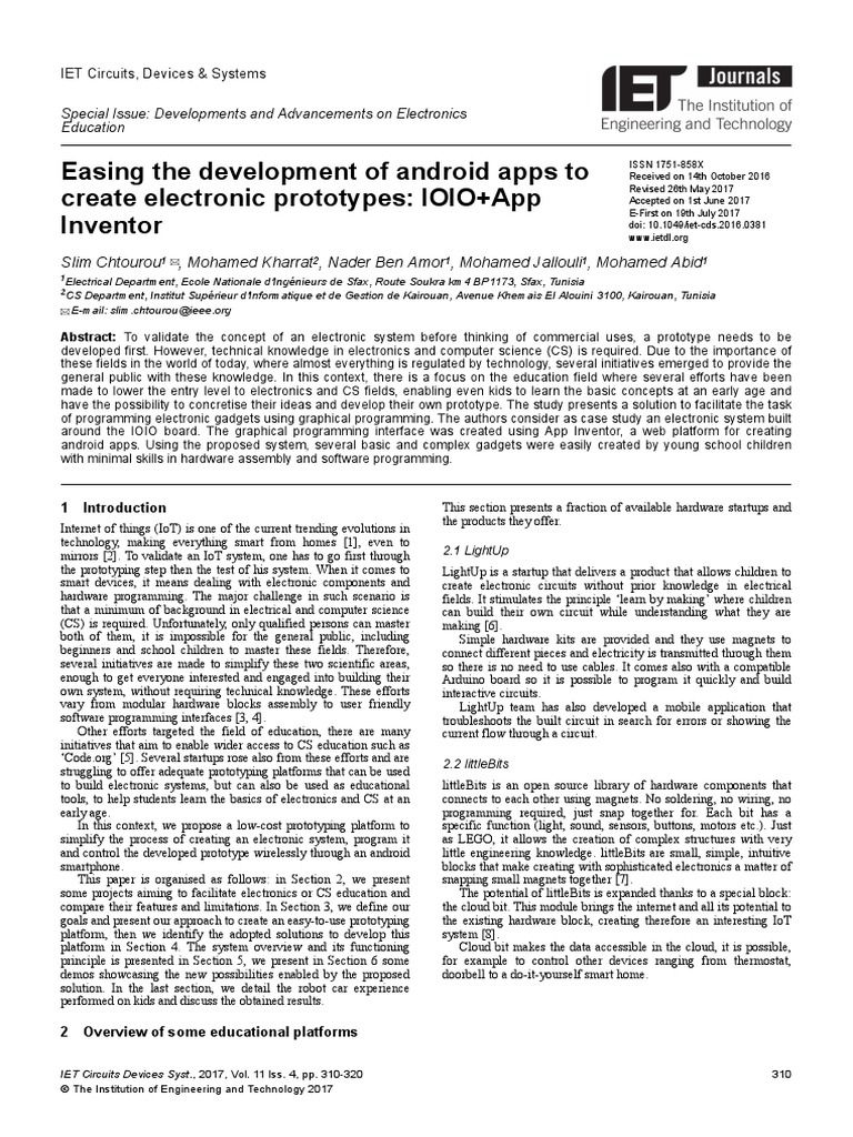 IOIO+App Inventor PDF | PDF | Application Software | Android (Operating System)