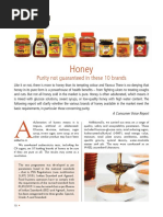 FSSAI Honey Standards Overview | PDF | Honey | Honey Bee
