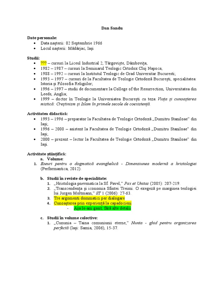 Dan Sandu | PDF