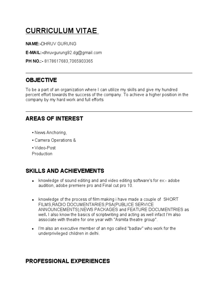 Dhruv Resume | PDF