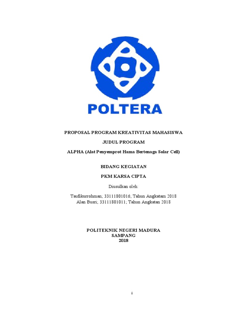 Alat Penyemprot Hama Solar Cell | PDF