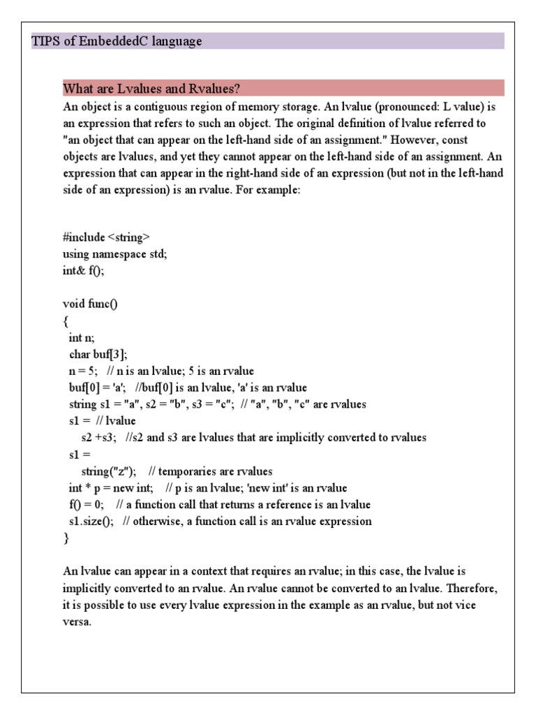 Tips Of Embedded C Pdf Subroutine Variable Computer Science 4654