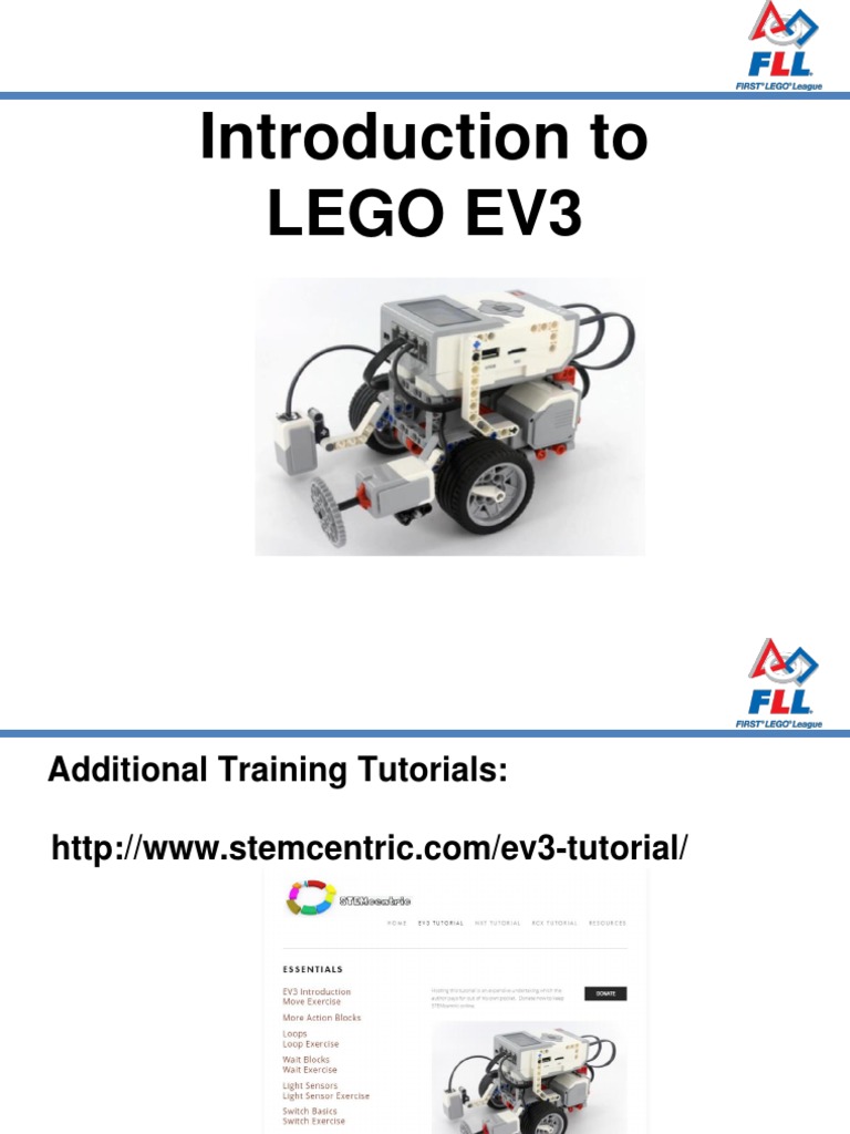FLLTraining-EV3 Introduction BasicProgramming PDF | PDF | Software ...