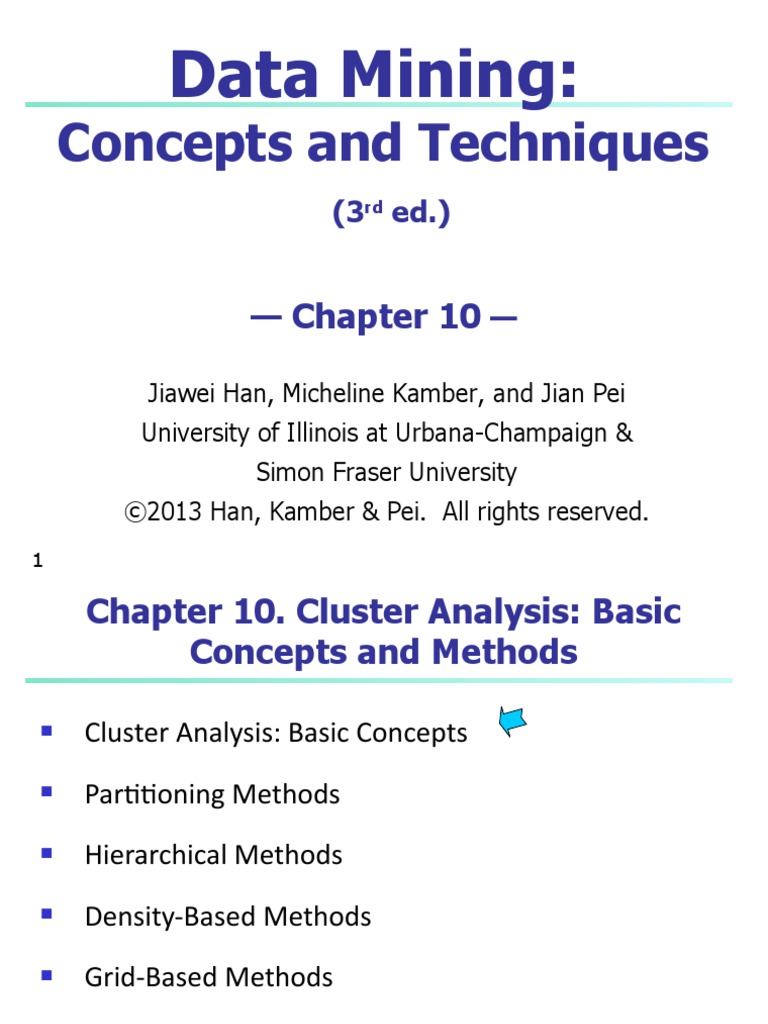 10clustering - Han and Kamber | PDF | Cluster Analysis | Statistical Data Types