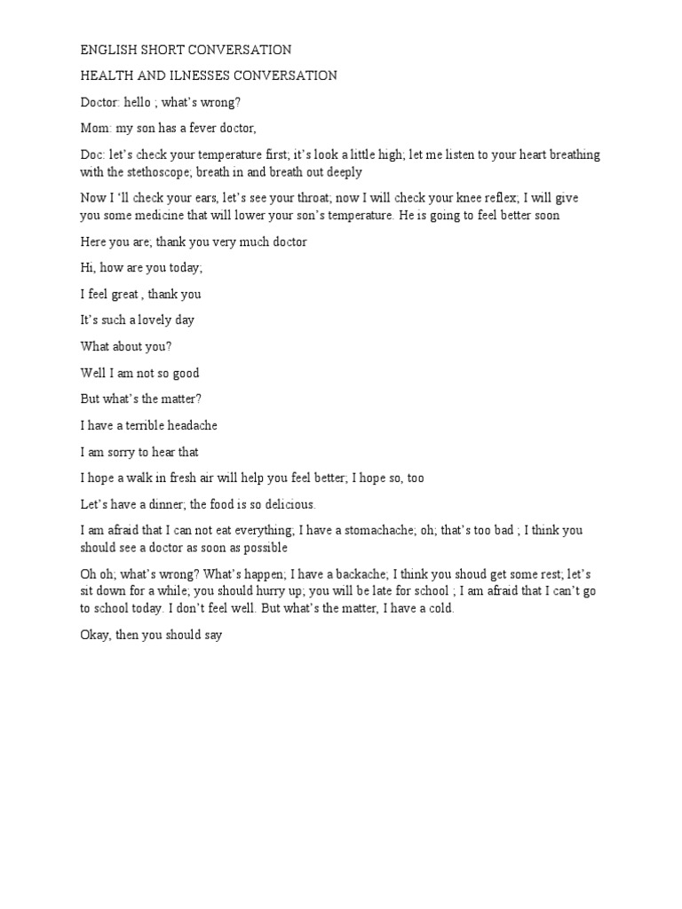 English Short Conversation | PDF | Self-Improvement