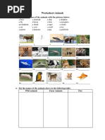 Wild Animals Chart | PDF