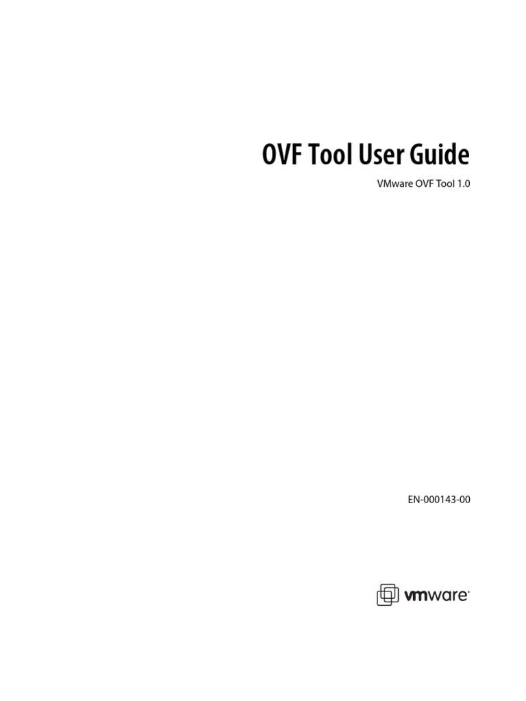 OVF Tool User Guide | PDF