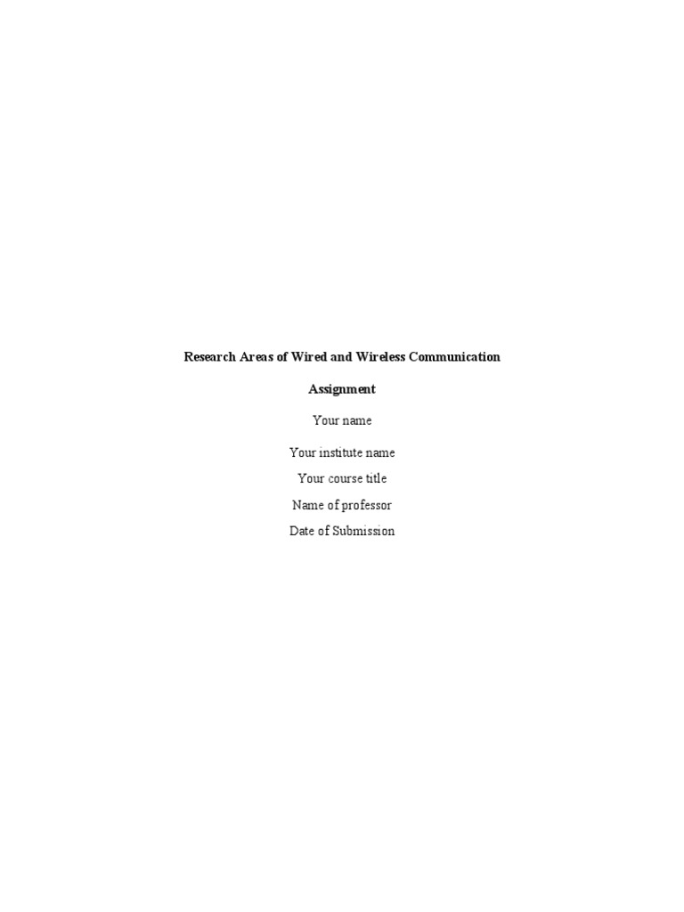 Wireless Assignment Final | PDF | Transmission Medium | Ethernet
