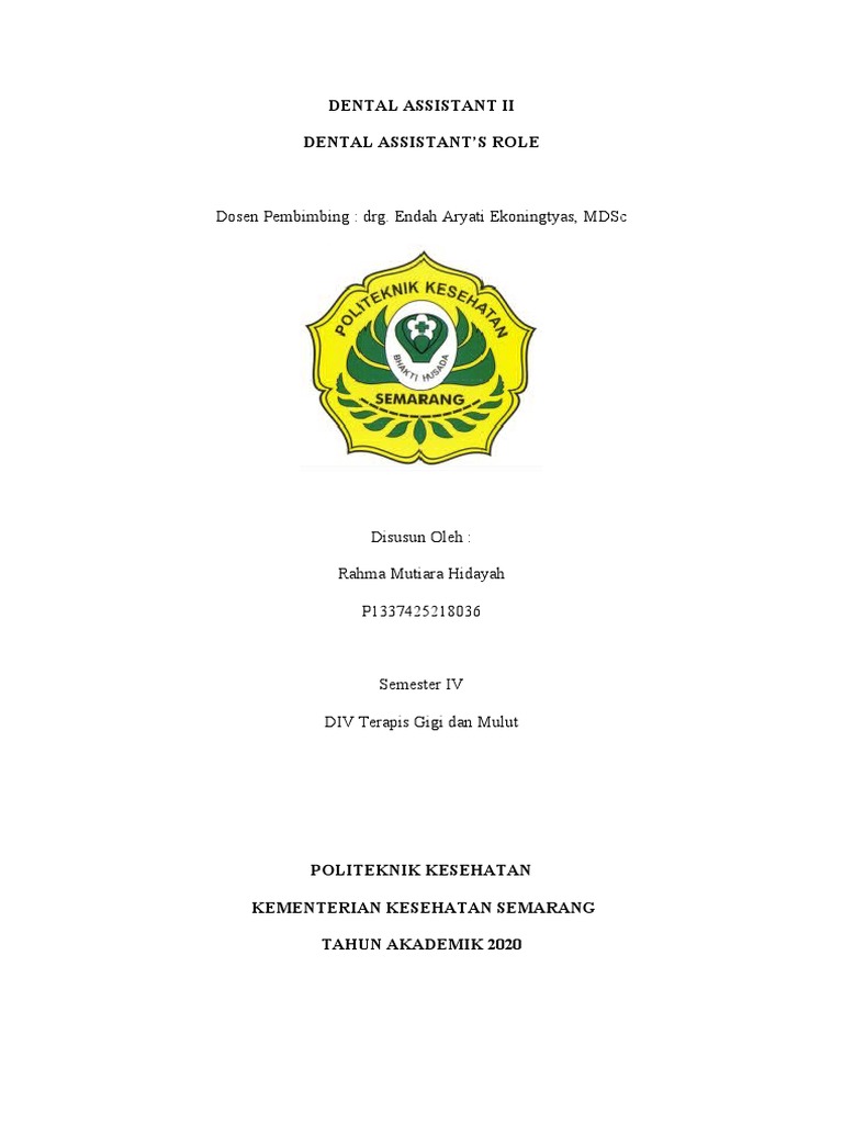 Dental Assistants | PDF