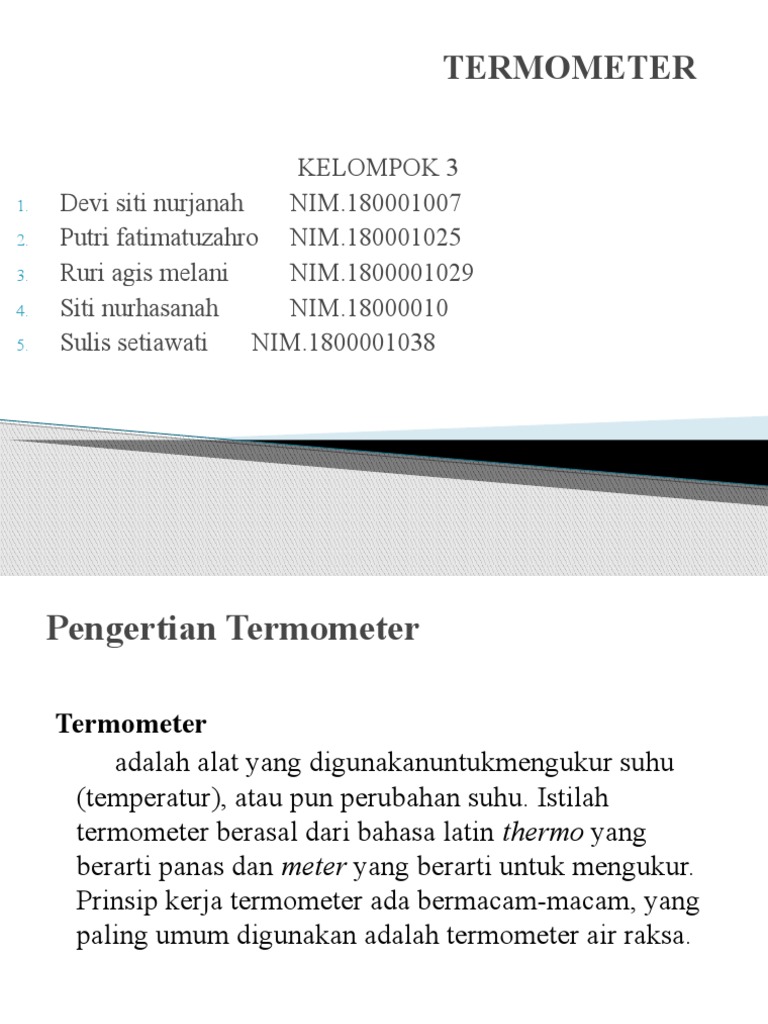 TERMOMETER Fisika | PDF