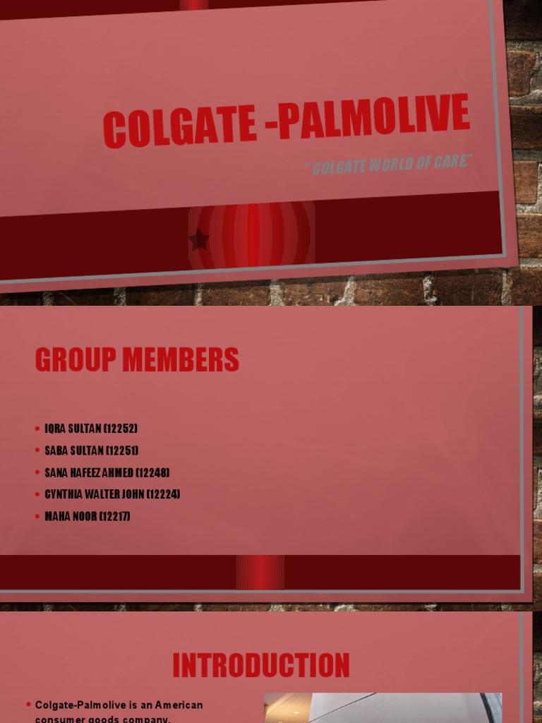 Colgate - Palmolive: Colgate World of Care | PDF | Microeconomics ...