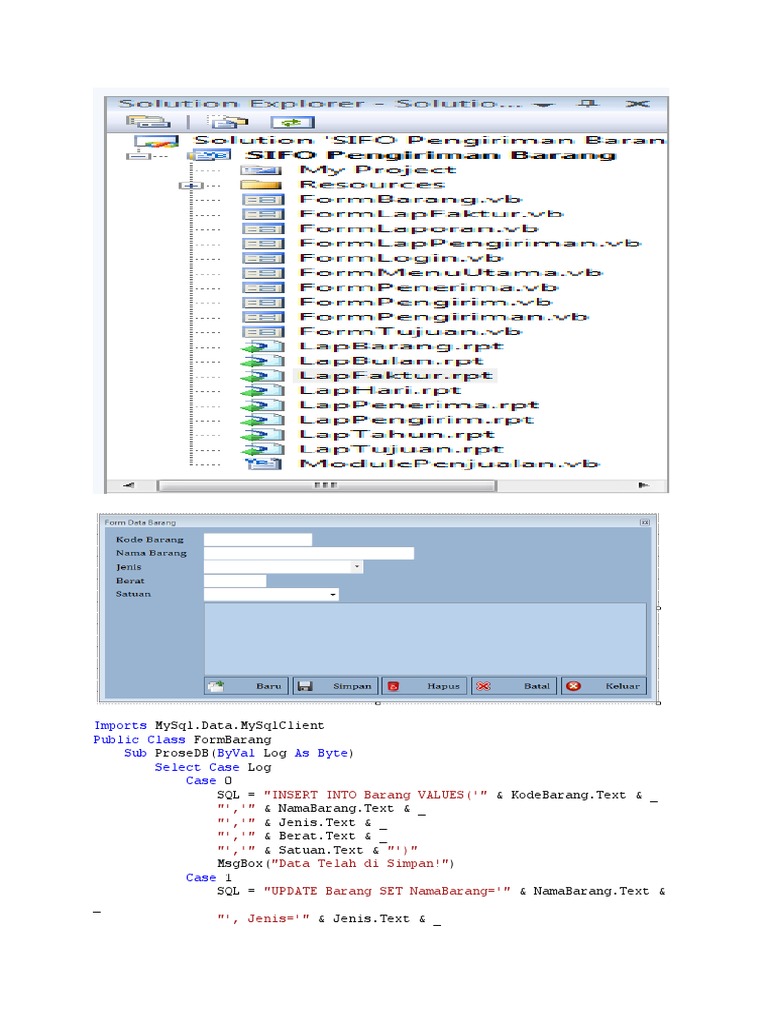 Sisfo Pengiriman Barang | PDF | Boolean Data Type | Password