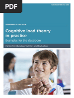 John Sweller - Cognitive Load Theory | PDF | Experiment | Learning