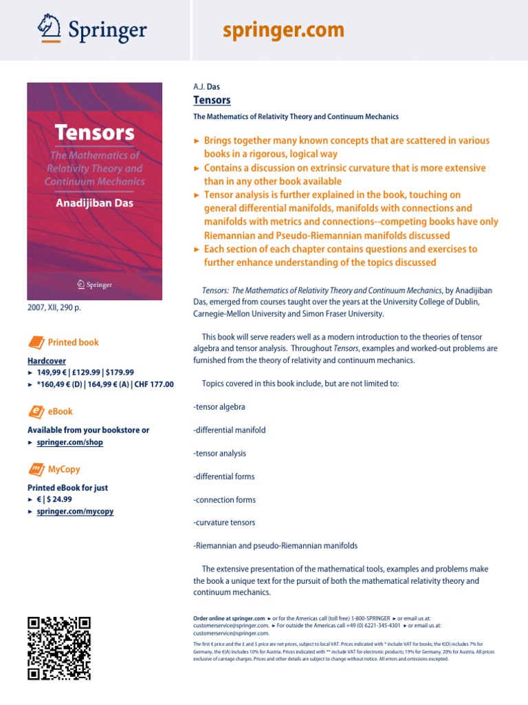 Productflyer - 978 0 387 69468 9 | PDF | Differential Geometry ...