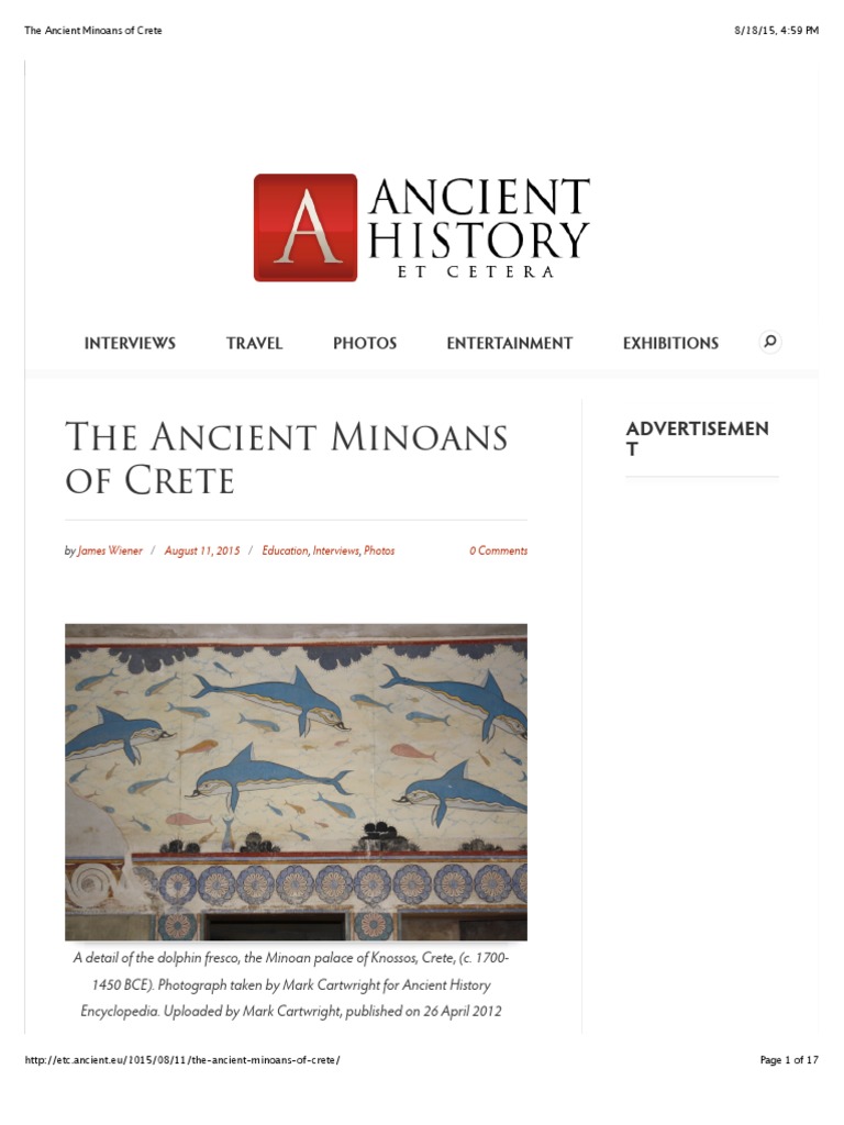 The Ancient Minoans of Crete PDF | PDF | Crete | Archaeology