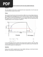 RC Circuit Lab Report | PDF | Capacitor | Electrical Circuits