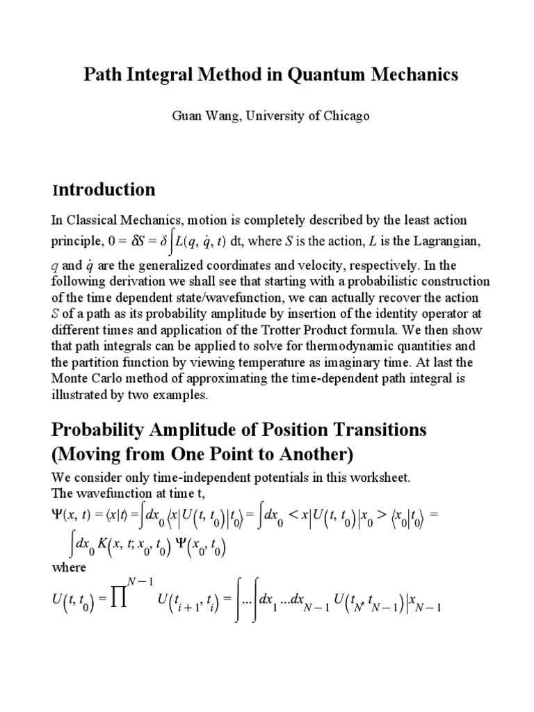 Pathint PDF | PDF | Wave Function | Integral Pathint PDF | PDF | Wave Function | Integral