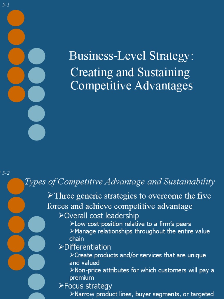 Business Level Strategy | PDF | Competitive Advantage | Strategic Management