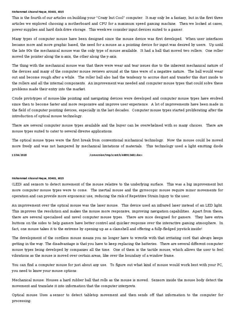 Input Devices for the Crazy but Cool Gamer: Exploring Options for ...