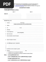 NITA Application - Form 1 | PDF