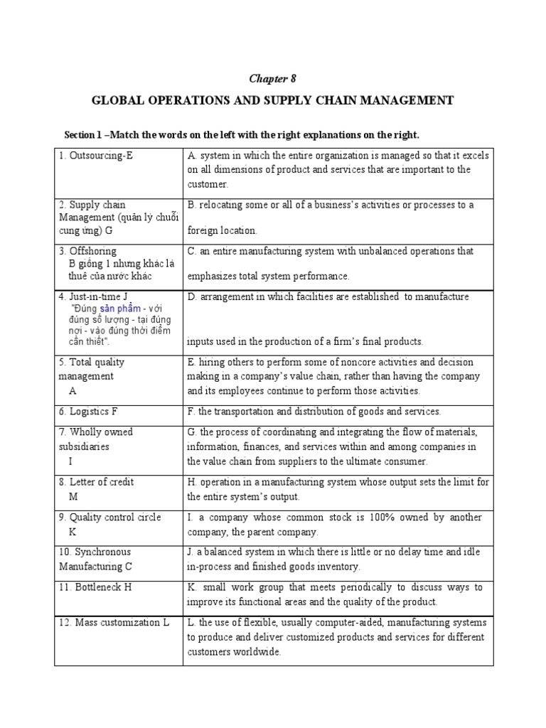 Chapter 8 | PDF | Supply Chain | Logistics